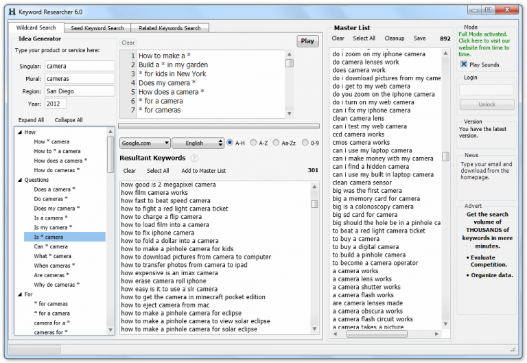 100 Keyword Research Tools for Rocking SEO | Alameda Internet Marketing